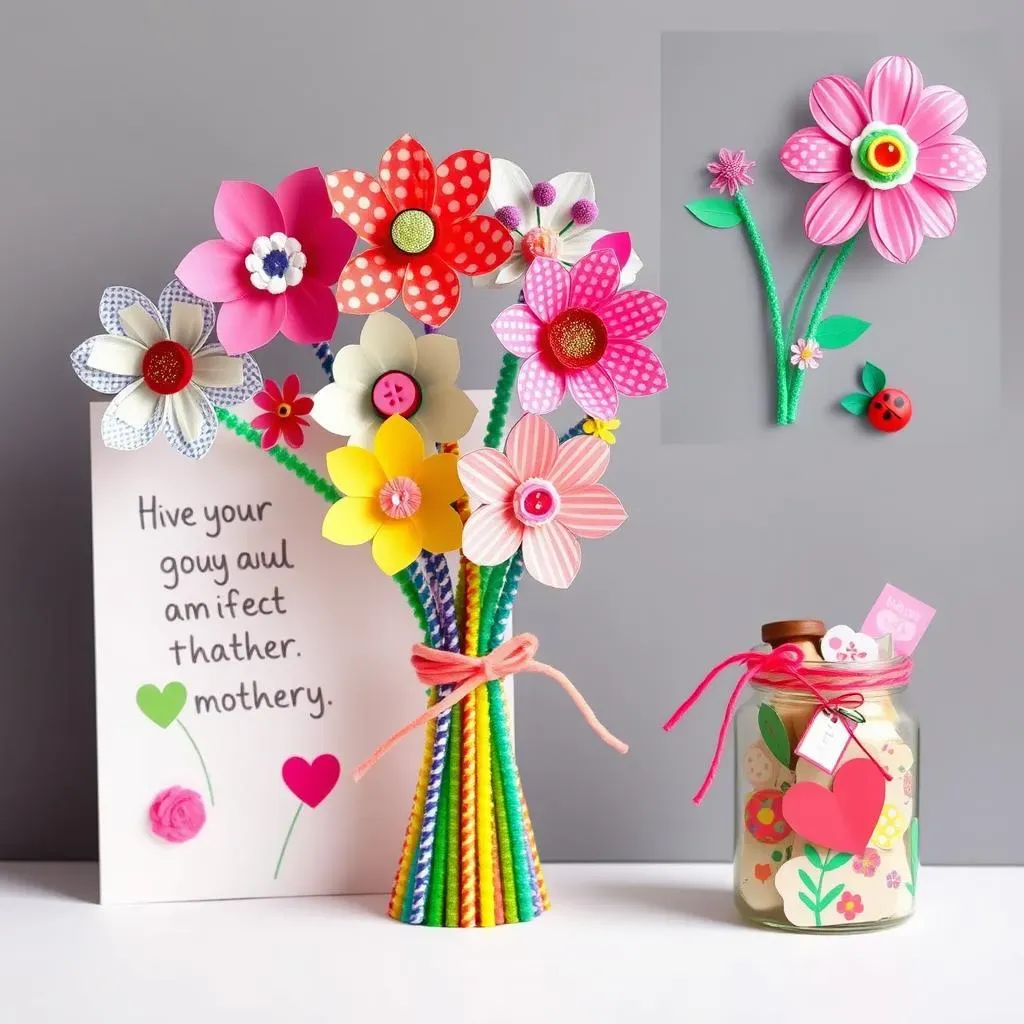 Amazing Mother's Day Bouquet Craft for Kids: FREE Printable | Kids ...