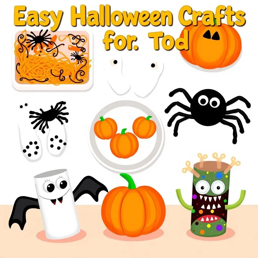 40 Amazing Halloween Crafts for Little Ones: Super Easy! | Kids Craft ...
